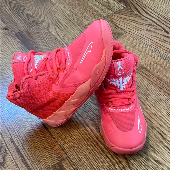 Shoes | Puma Lamelo Ball Mb1 Breast Cancer Awareness Pink Alert ...